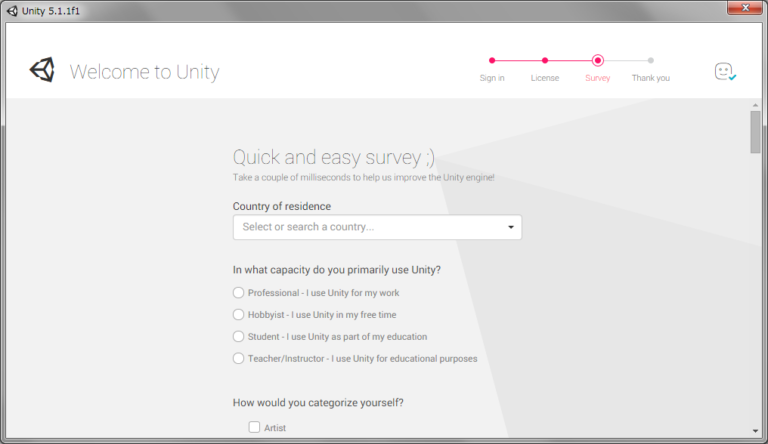 Unityのインストール | FreelyApps